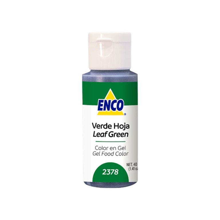 LEAF GREEN GEL COLOR ENCO 1.41 OZ – G&G Cake Decorating Supplies