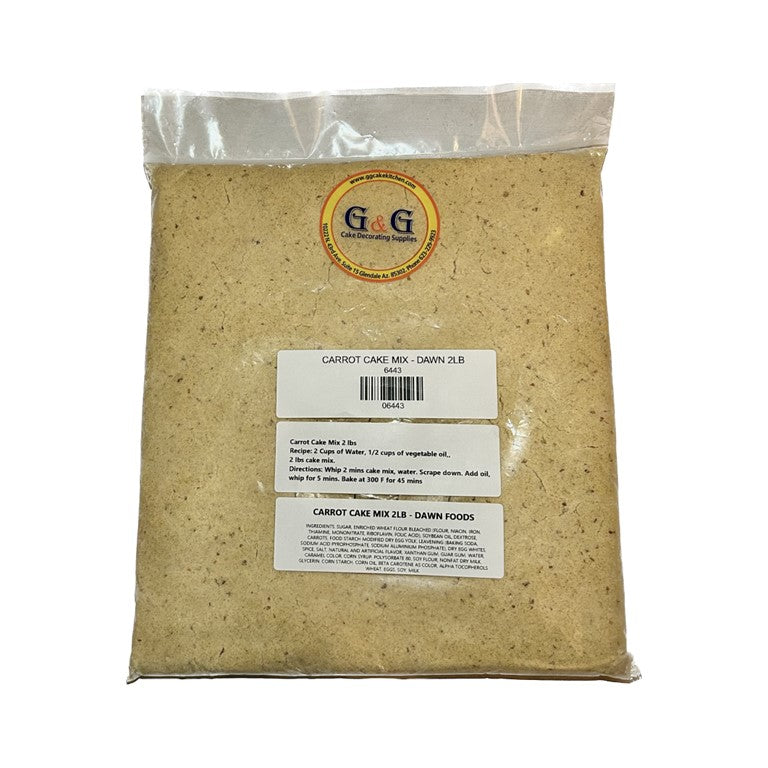 CARROT CAKE MIX 2 LBS – G&G Cake Decorating Supplies